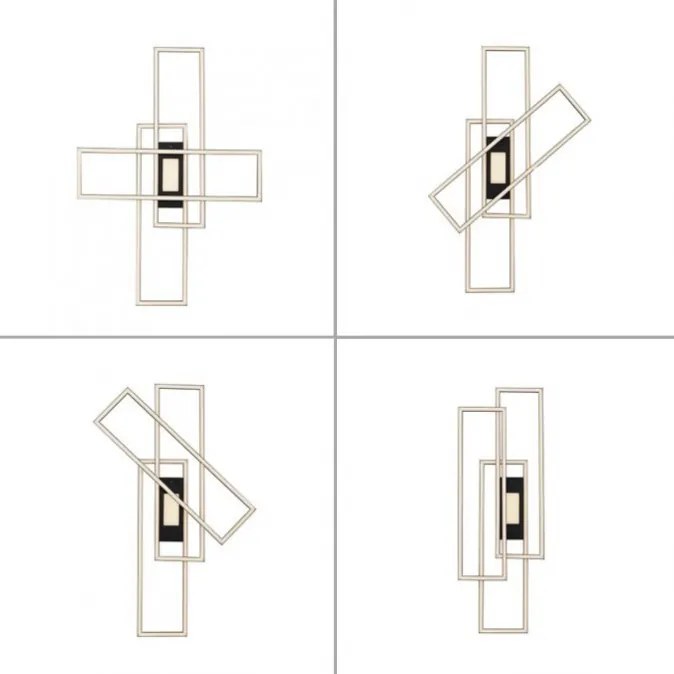Stropní stmívatelné LED svítidlo do obýváku Contura Black