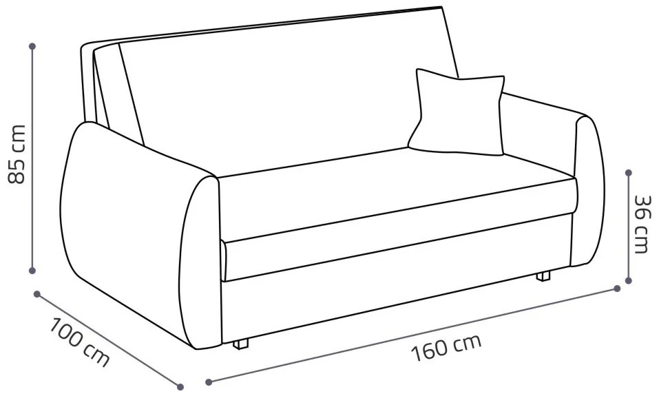 FN Pohovka Vivian Art III šedá