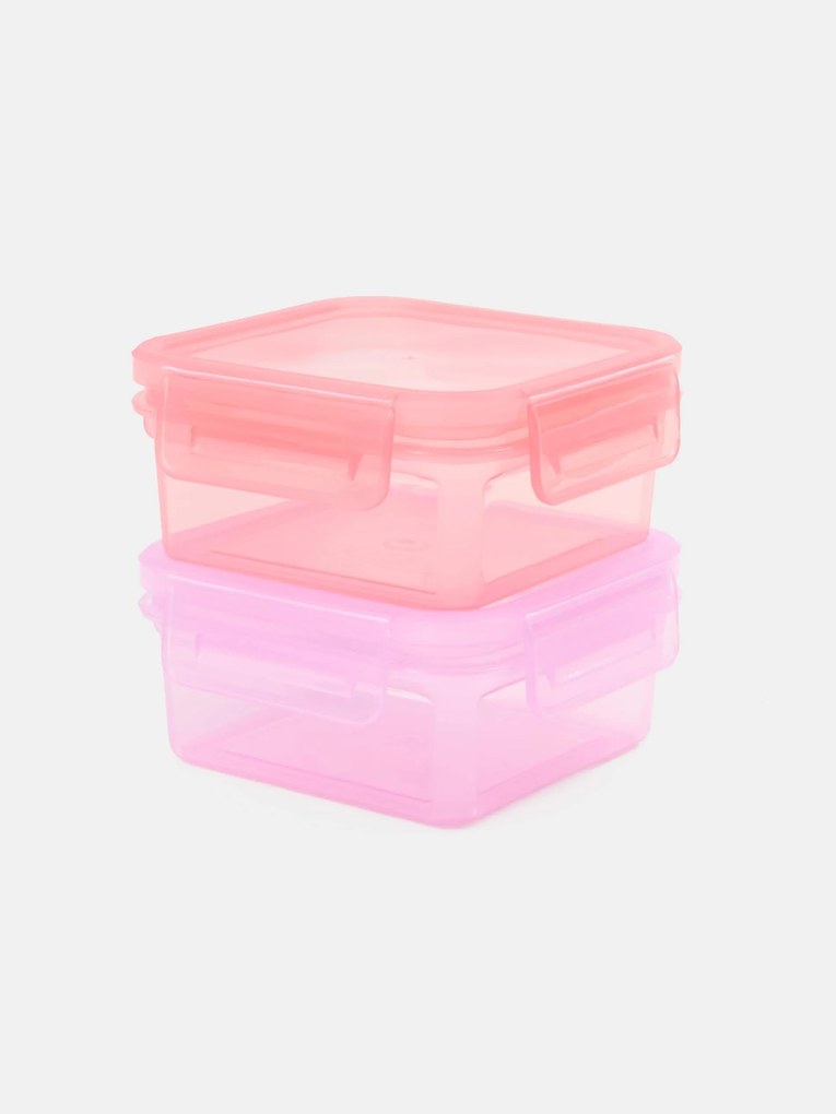 Sinsay - Nádoby na potraviny s víkem 2 pack - růžová