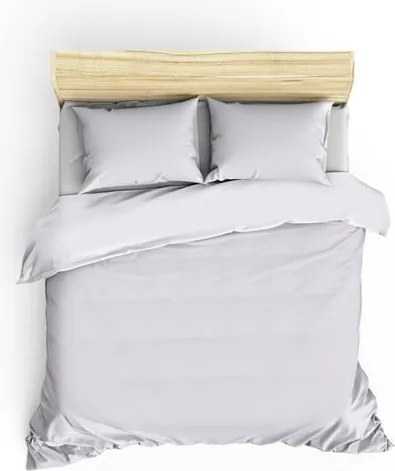 Bílé povlečení na dvoulůžko/prodloužené z bavlněného saténu 240x220 cm Elegant – Mijolnir