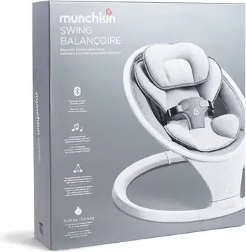 Munchkin Dětská houpačka Baby Swing s bluetoothem
