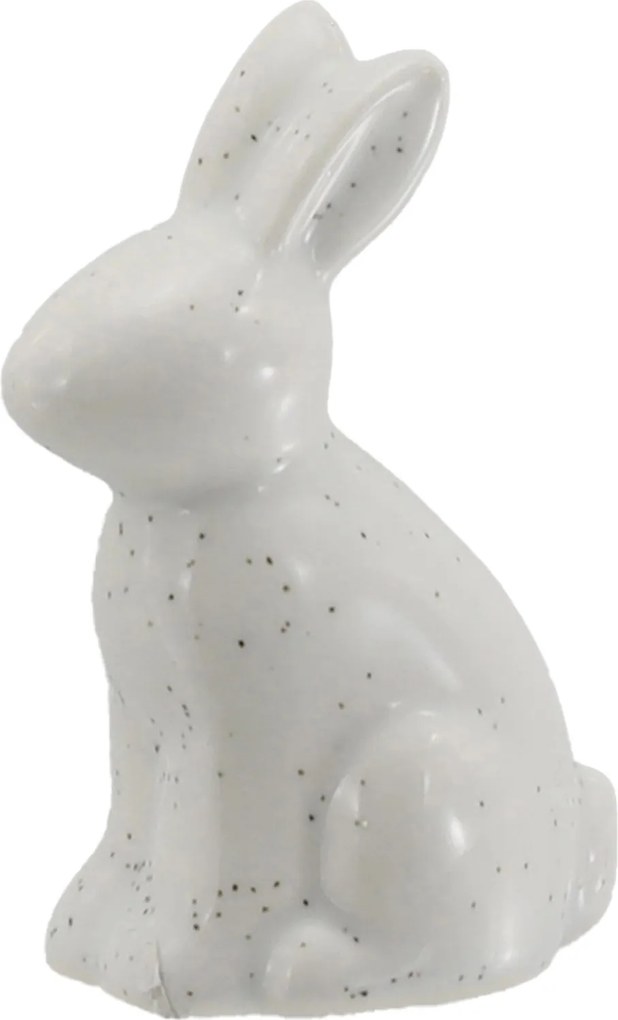 Velikonoční dekorace králík porcelánový bílý 5,7 x 3,7 x 2,7 cm