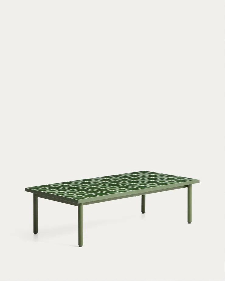 Zahradní konferenční stolek s keramickou deskou 61x122 cm Maurina – Kave Home