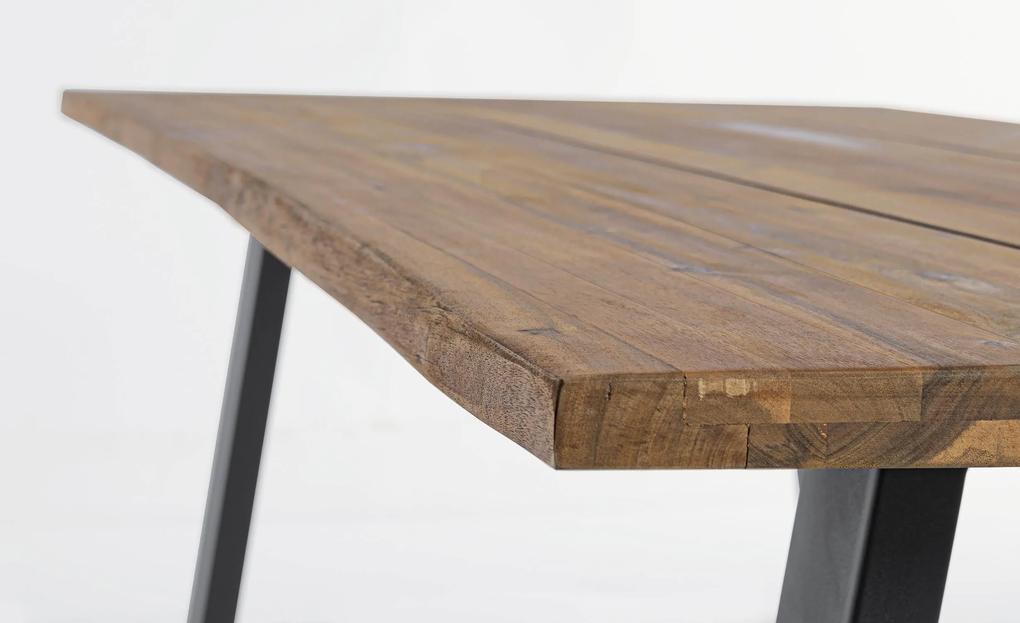 Stůl stockholm 160 x 90 cm hnědý MUZZA