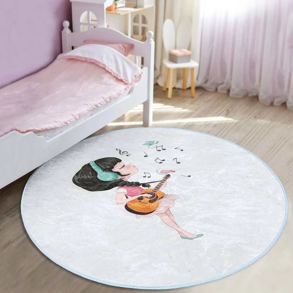 Světle modrý dětský koberec ø 120 cm Comfort – Mila Home