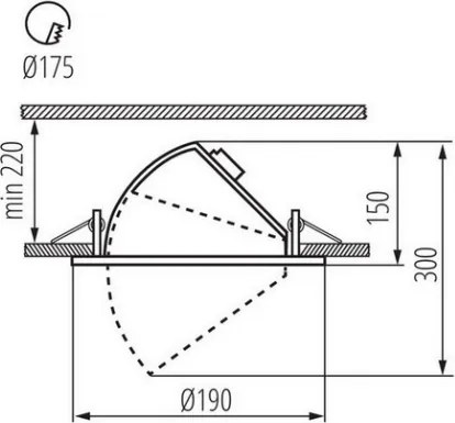 Podhledové LED svítidlo Kanlux HIMA LED 33W-NW-W bílá 22843