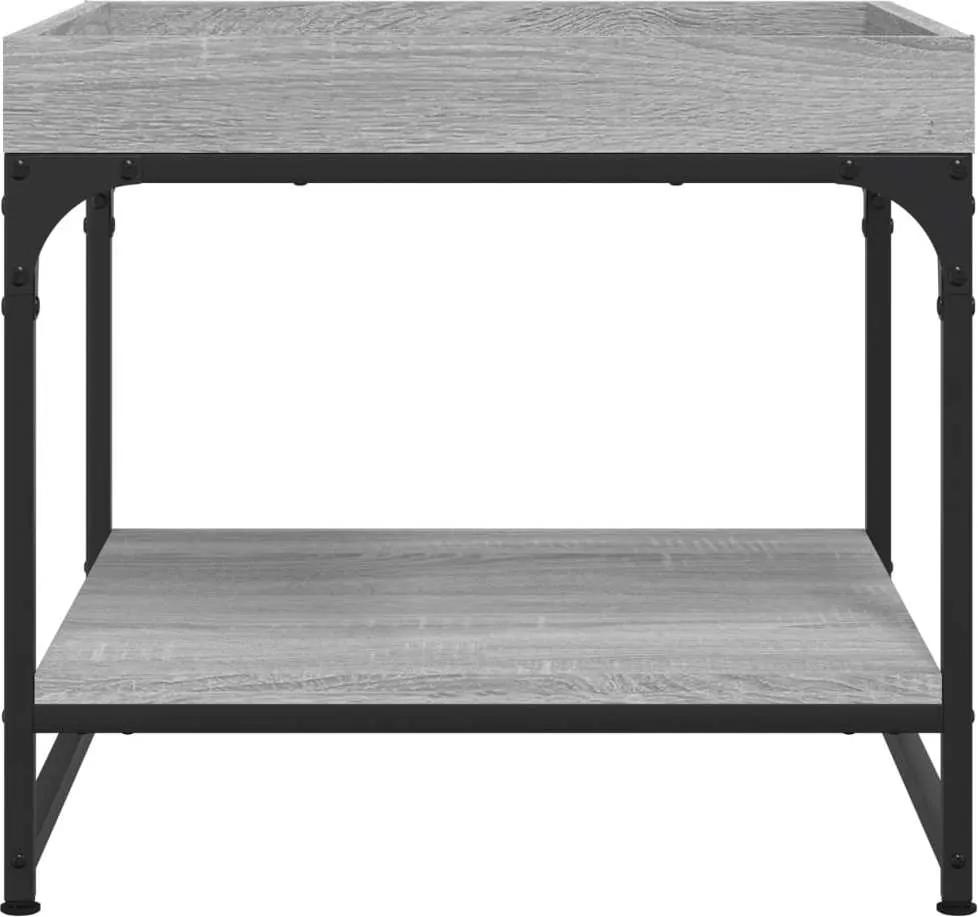 vidaXL Konferenční stolek 49,5x49,5x45 cm kompozitní dřevo [832811] Barva: Černá