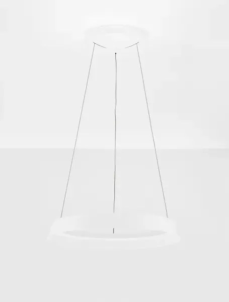 LED stmívatelný bílá designový lustr Ormi