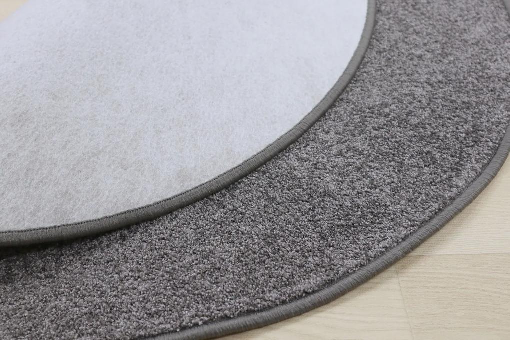 Vopi koberce Kusový koberec Capri šedý kruh - 57x57 (průměr) kruh cm