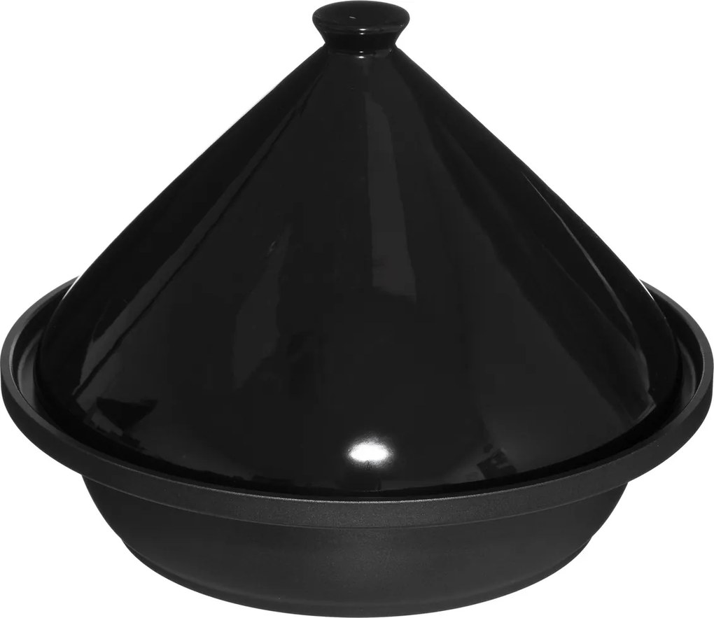 Tažín, černý, keramicka, ? 30 cm