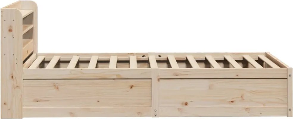 Rám postele s čelem 75 x 190 cm masivní borovice 3307107