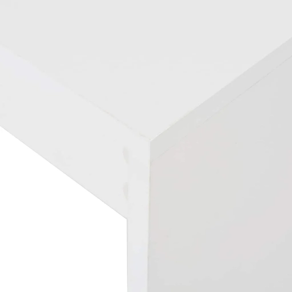 Barový stůl s regálem bílý 110 x 50 x 103 cm 280211