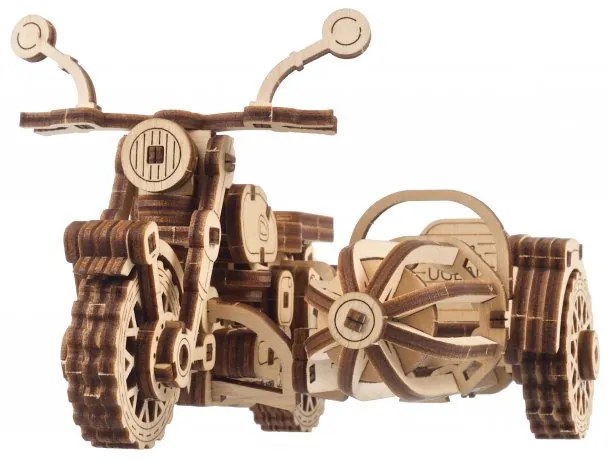 Ugears 3D dřevěné mechanické puzzle Harry Potter Hagridova létající motorka