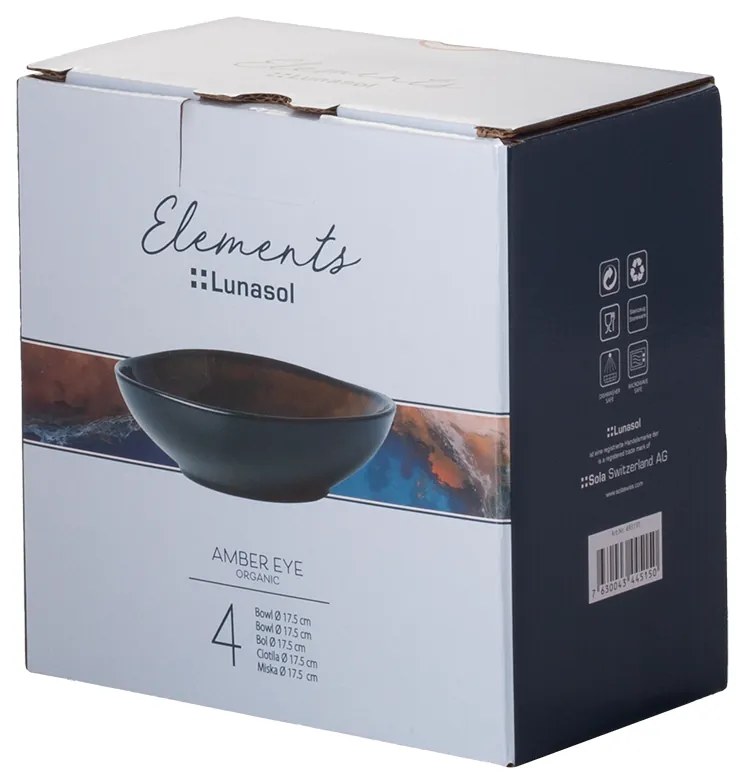 Sada misek 4 ks – Elements Amber Eye Organic - 493191
