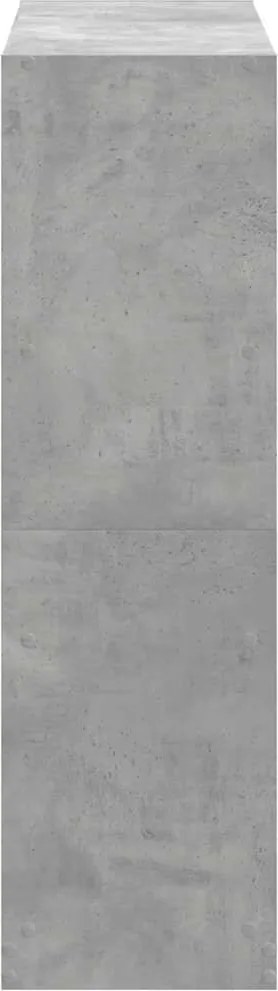 Knihovna betonově šedá 102 x 32 x 108 cm kompozitní dřevo 3307840