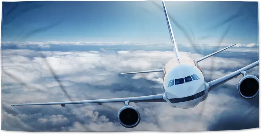 Sablio Ručník Letadlo v oblacích - 30x50 cm