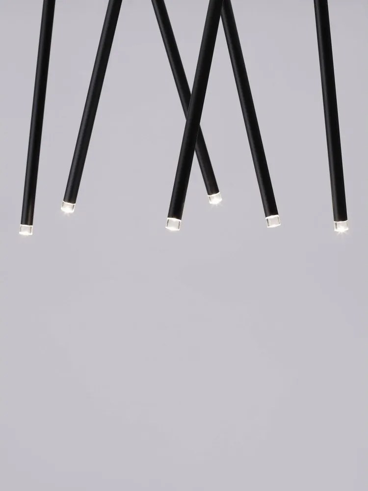 Matně černé hliníkové LED stropní svítidlo s ohybatelnou konstrukcí 20x50 cm Stilvi – Nova Luce
