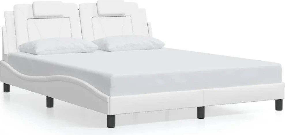 Rám postele Viana bez matrace bílý 160x200 cm umělá kůže 3208104