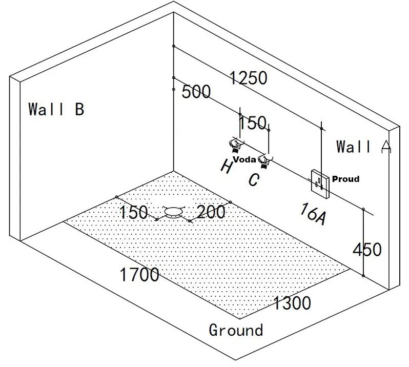 BPS-koupelny Hydromasážní vana HYD-TU913BL 170x130 ČERNÁ s ohřevem vody