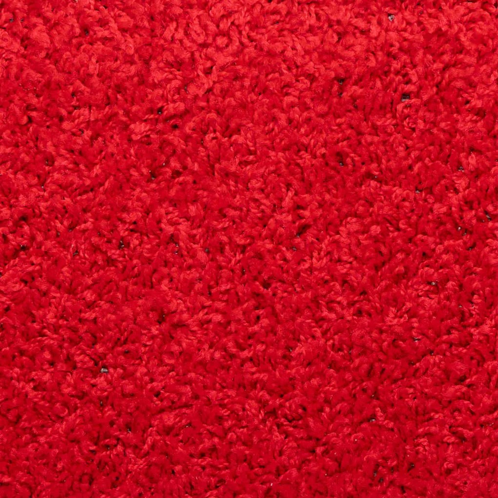 Schodové rohože 20 ks 65 x 21 x 4 cm červené s obdélníkovým okrajem 3365857