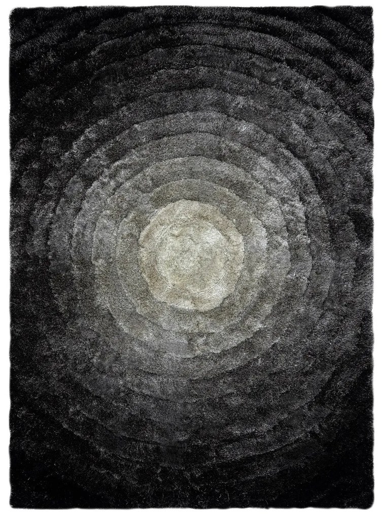 Dywany Łuszczów, Kusový koberec Flim 008-B2 Circles grey, 80x150, šedá, ložnice