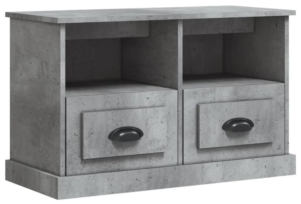 TV skříňka betonově šedá 80 x 35 x 50 cm kompozitní dřevo - Default Title
