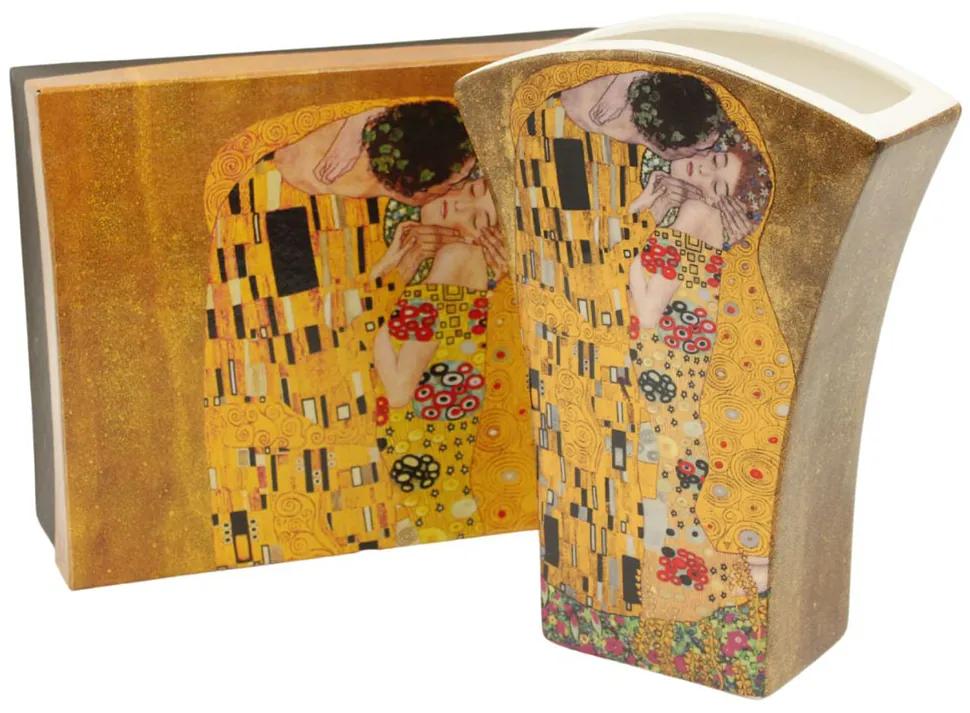 HOME ELEMENTS Porcelánová váza, Klimt Polibek