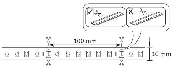 LED RGBW Stmívatelný venkovní pásek 5m LED/24W/12V IP65