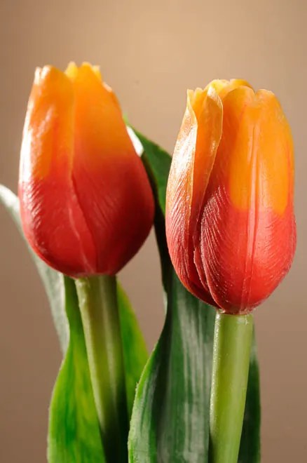 Paramit Umělý tulipán červeno oranžový 40 cm