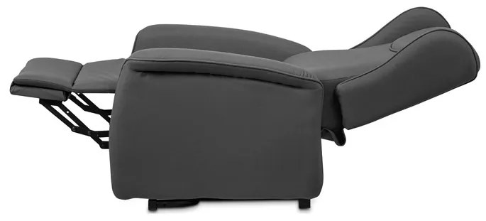 Polohovací křeslo, elektrické kabelové ovládání, šedá, látka, TV-1192 GREY2 Barva: šedá