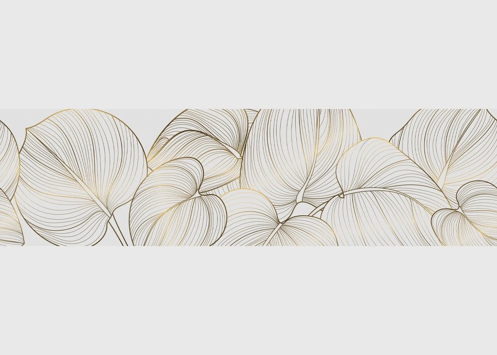 Samolepící bordura na zeď Zlaté Záření | 5 m x 13.8 cm | DWB8435