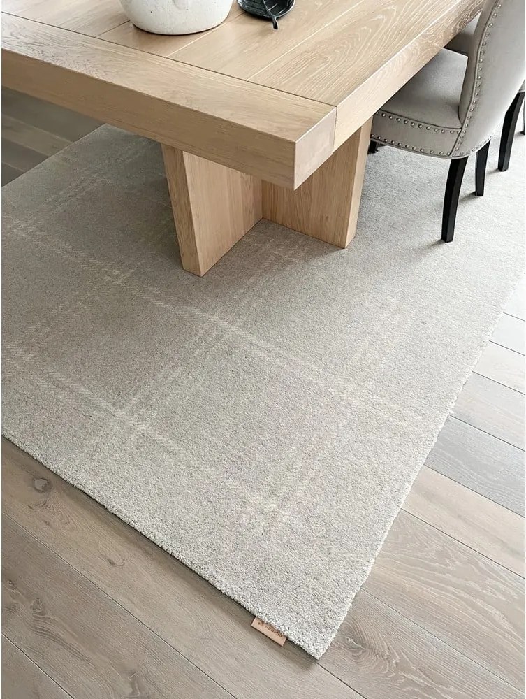 Krémový vlněný koberec 200x300 cm Calisia M Grid Prime – Agnella
