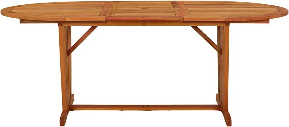 Zahradní stůl 200 x 100 x 75 cm masivní eukalyptové dřevo 316072