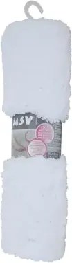 MSV Koupelnová předložka MICROFIBER bílá / 40 x 60 cm / polyester / pr