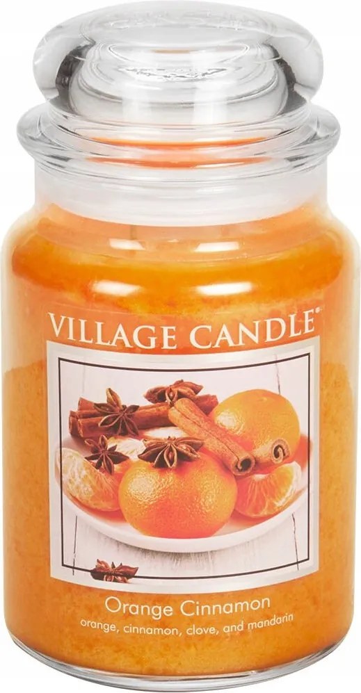 Velká svíčka Orange Cinnamon Village Candle