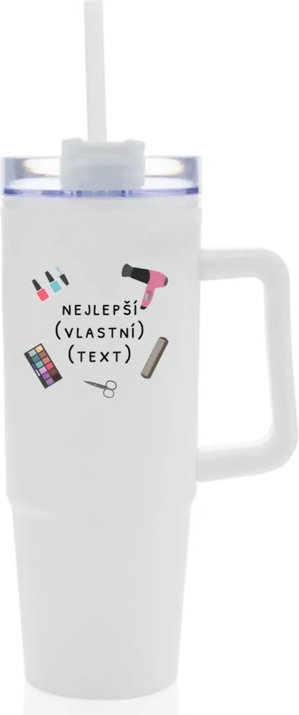 Personalizovaná cestovní termoska s průhledným víčkem - nejlepší v oboru