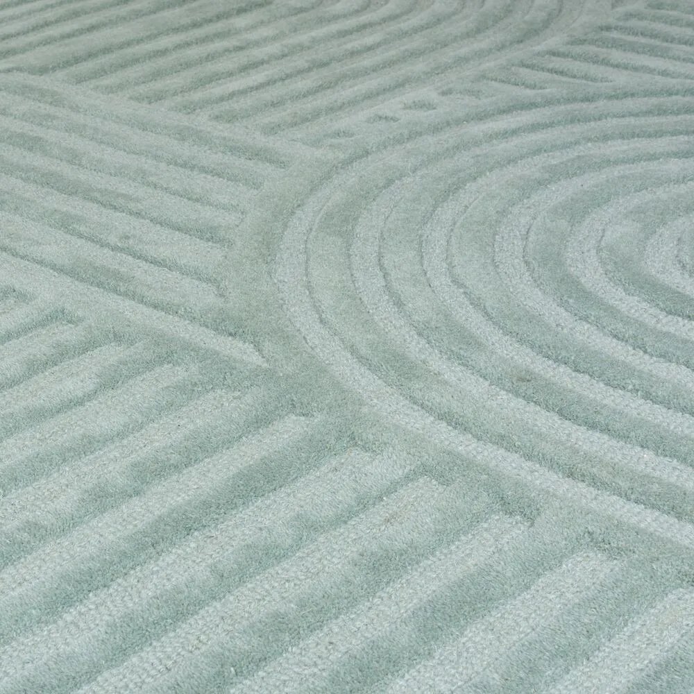 Kusový koberec Solace Zen Garden Duck Egg, 120x170, zelená, obývacia izba, Flair Rugs