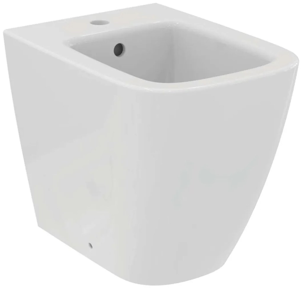 Ideal Standard i.Life S - Stojící bidet, 355x480 mm, s přepadem, otvor pro baterii, bílá T459501