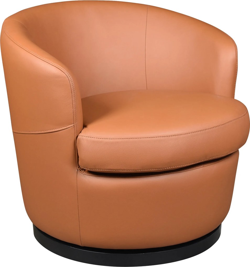 XXXLutz DESIGNOVÉ KŘESLO, kůže, medová Xora - Křesla klasická - 002400000602