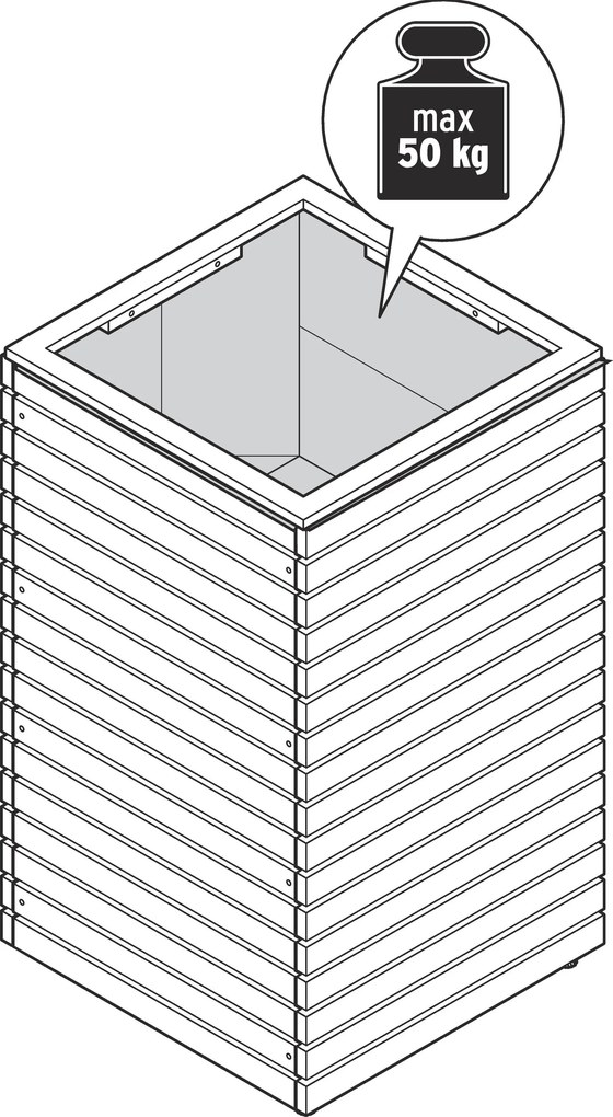 Tchibo - Truhlíky »Tinus« - barva: hnědá