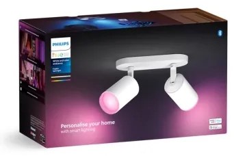 Philips - LED RGBW Stmívatelné bodové svítidlo Hue FUGATO 2xGU10/4,2W/230V bílá