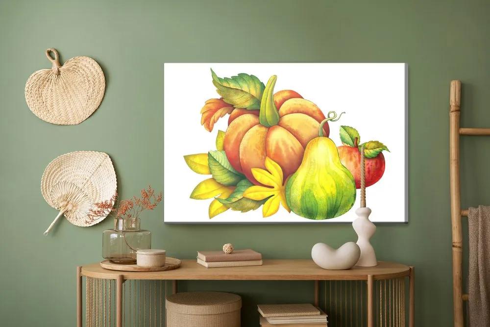 Obraz Podzimní Zelenina Nedostatek Nedostatek Plátno Canvas 120x80