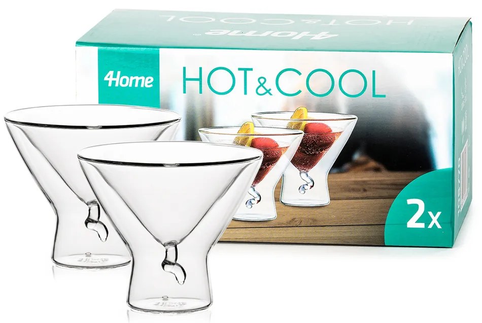 4home Termo poháry na zmrzlinu Elegante Hot&Cool, 200 ml, 2 ks