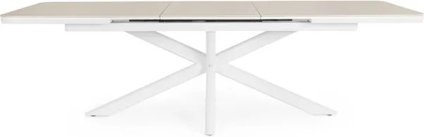 BIZZOTTO Rozkládací zahradní stůl PASCAL 200-260x100 cm bílý 0663957