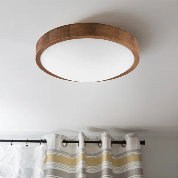 Brilagi - LED Stropní svítidlo CARVALHO SLIM 2xE27/60W/230V dub třešeň pr. 37 cm