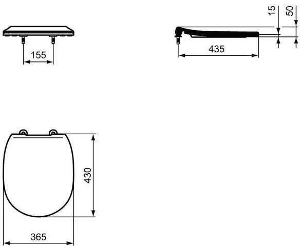 Ideal Standard Connect WC sedátko ultra ploché softclose E772401