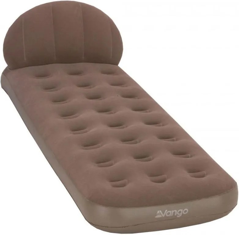 Vango DOUBLE FLOCKED AIRBED nutmeg Hnědá matrace