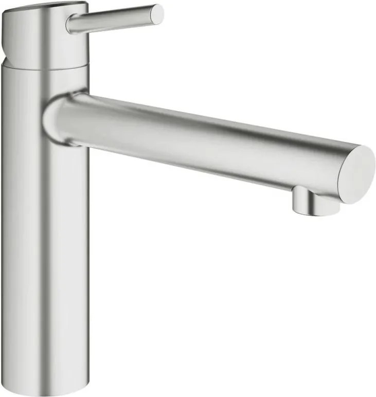 Grohe Concetto - Páková dřezová baterie, supersteel 31128DC1