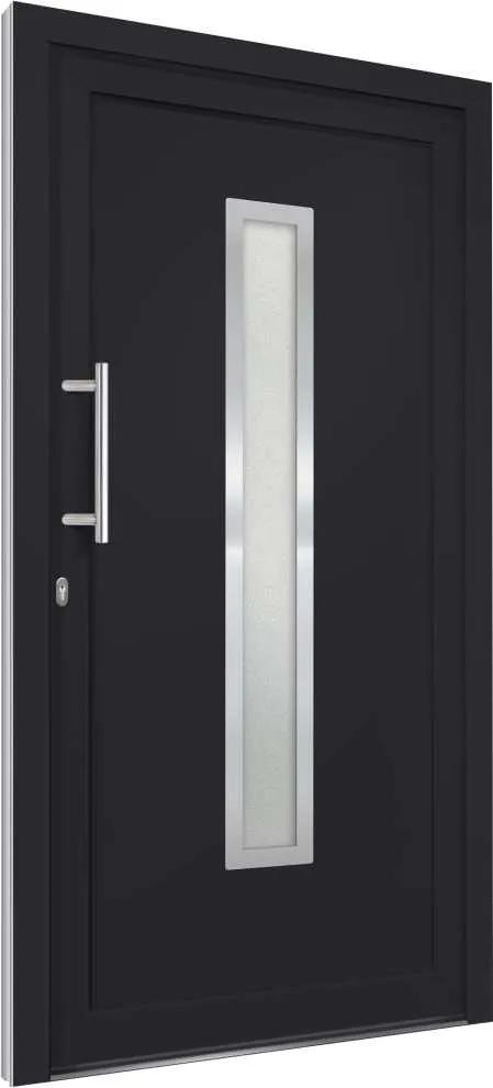 vidaXL Vchodové dveře bílé 98 x 200 cm [279225] Barva: antracitová zvenku / bílá uvnitř