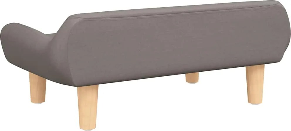 Dětská pohovka taupe 70 x 40 x 24 cm textil 3196347
